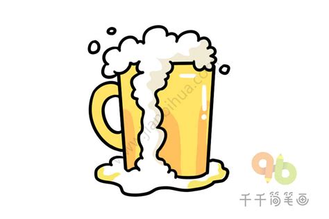 啤酒简笔画图片大全 饮品