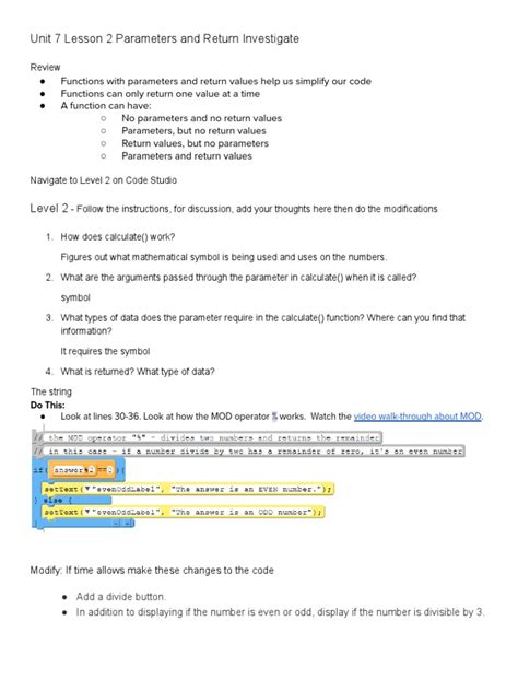 Csp U7l02 Activity Guide Pdf Parameter Computer Programming