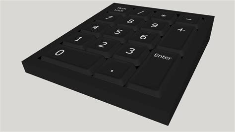Numeric Keypad 3d Warehouse