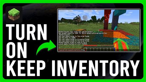 How To Turn On Keep Inventory In Minecraft How To Enable “keep Inventory” In Minecraft Youtube