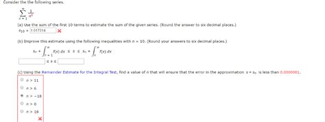 Solved Consider The The Following Series Chegg Com