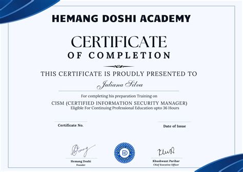 Certified Information Security Manager Cism Prep Training Hemang Doshi Academy