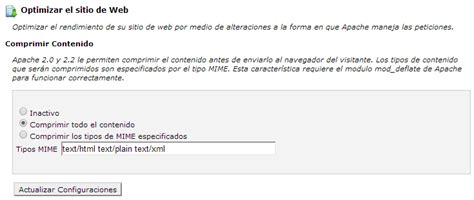 Habilitar Compresión Gzip En Apache Cpanel