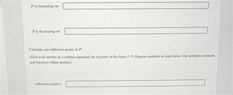 Solved Consider The General Logistic Function
