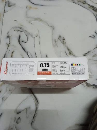 Lumex House Wire 0 75 Mm At ₹ 900 Roll Electrical Wire In Ahmedabad Id 2850447224691