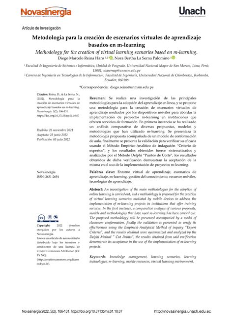 Pdf Methodology For The Creation Of Virtual Learning Scenarios Based