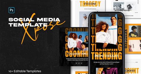 Шаблоны для Инстаграма Xpose Веб сайты Наборы Ux и Ui Включая шаблон и продажа Envato