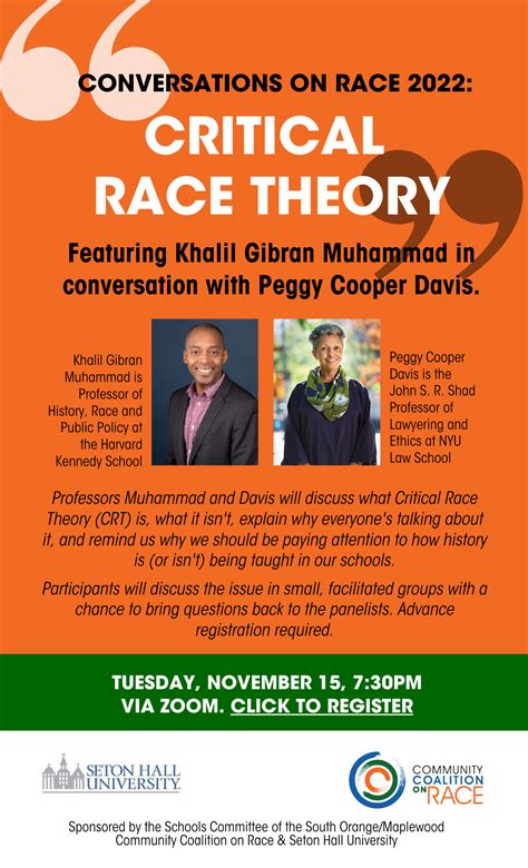 Conversations On Race Critical Race Theory South Orangemaplewood Community Coalition On Race