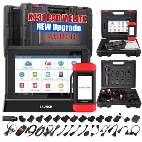 launch x431 pad v elite j2534 tool with new smartlink c support ecu ecm