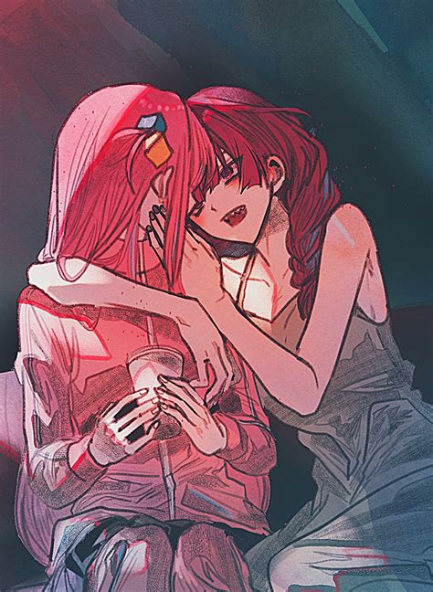 Gotoh Hitori And Hiroi Kikuri Bocchi The Rock Drawn By Sanyaartist