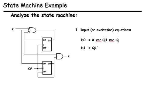 Solved State Machine Example Analyze The State Machine Chegg Com