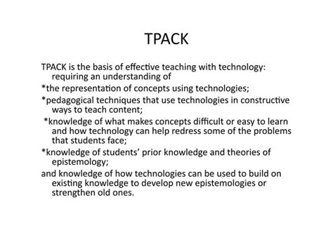 Tpack Pdf Education