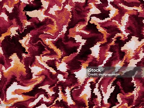 현대적인 비바 마젠타 컬러 타이 염료 마블링 패턴 디자인 일러스트 레이 션 섬유 패션 인테리어 포장 벽 예술 직물 포장 0명에 대한 스톡 벡터 아트 및 기타 이미지 Istock