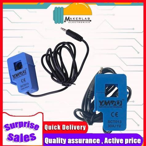 Non Invasive Ac Current Sensor Split Core Current Transformer Sct013 30a 1v Sct013 100a 50ma