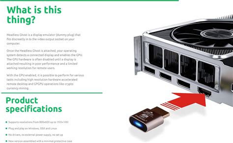 FUERAN HDMI Dummy Plug Headless Ghost Display Nepal Ubuy