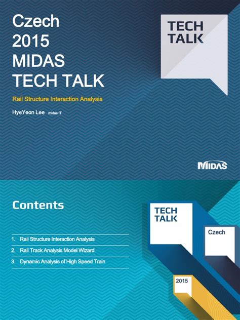 Czech Midas Techtalk Rail Structure Interaction Analysis Download Free Pdf Track Rail
