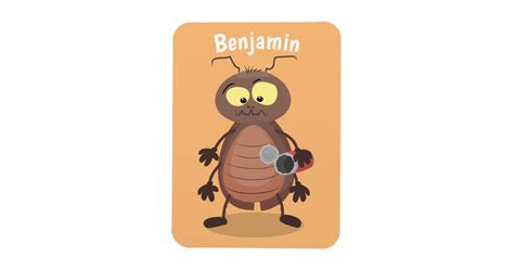 Funny Cute Cockroach Cartoon Character Magnet Zazzle