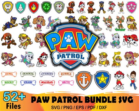 Paw Patrol Bundle Svg Paw Patrol Svg Paw Patrol Clipart Inspire Uplift