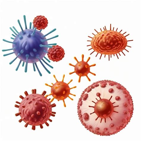 Hepatitis B Virus Hbv Vector Set White Background Isolated Premium Ai
