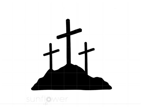 Calvary Crosses Svg Cross Clipart Calvary Crosses Silhouette Cut