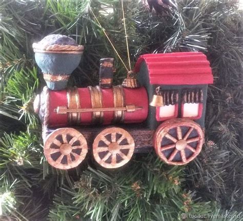 Елочная игрушка паровозик Рождественское путешествие в интернет магазине на Ярмарке Мастеров