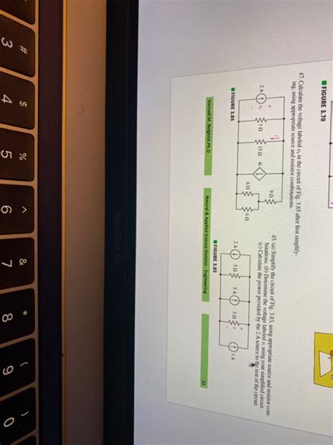 Solved HFIGURE Calculate The Voltage Labeled In The Chegg Com