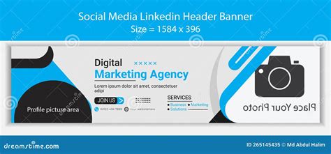 Linkedin Banner Professional Linkedin Cover Photo Background Stock