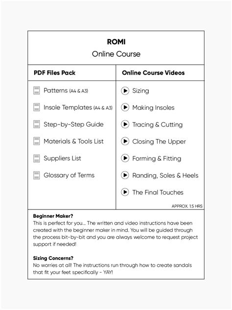 Romi Sandal Digital Pattern Common Stitch