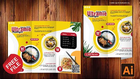 Detail Background Brosur Makanan Koleksi Nomer