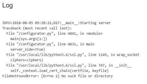 Configurator Error R Homeassistant