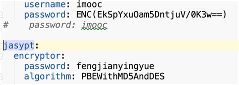 【springboot】 Jasypt配置文件密码加解密 【springboot】 Jasypt配置文件密码加解密