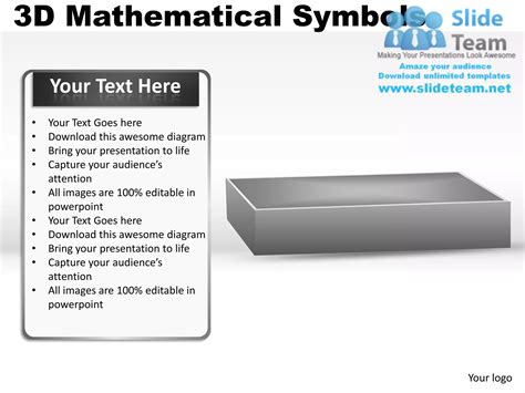 3d Mathematical Symbols Powerpoint Presentation Slides Ppt Templates Pdf