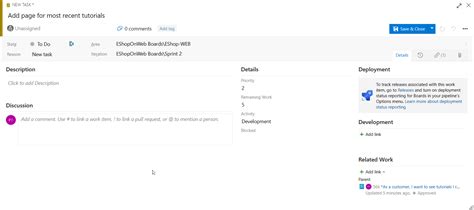 Lab Agile Planning And Porfolio Management With Azure Boards EShop WEB Save Task V Build Nines