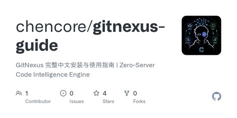 Github Chencoregitnexus Guide Gitnexus 完整中文安装与使用指南 Zero Server