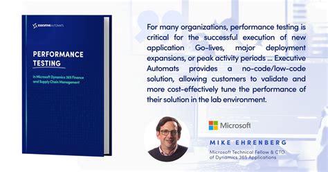 Microsoftdynamics Performancetesting Testautomation Executive Automats