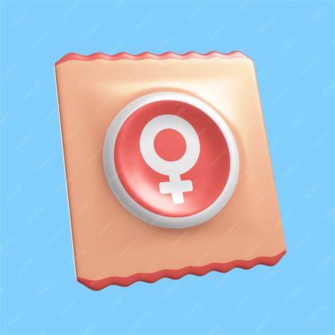 Free Psd 3d Icon For Sex Education With Gender Sign On Condom