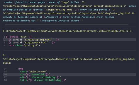 Resourcesgetremote With Front Matter Unsupported Protocol Scheme