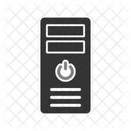 Cpu Tower Icon Download In Glyph Style