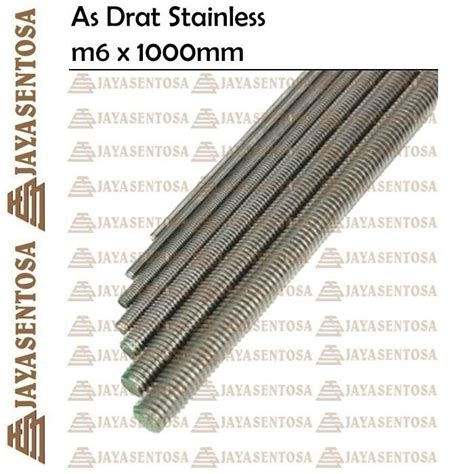 Jual As Drat Stainless 1 Inchi T8 X 1 Meter Long Drat Drat Kasar