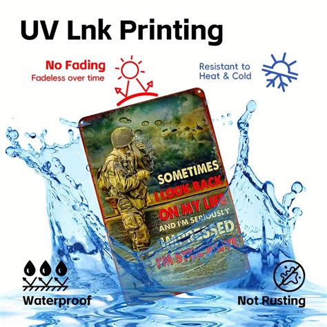 빈티지 알루미늄 사인 아트워크가 있는 포스터 방수 및 방진 재밌는 홈룸 벽 장식 미적 실내 장식 침실 장식 Temu