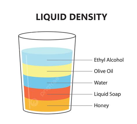 Liquid Density Scientific Experiment Concept Meter Level School Png And Vector With
