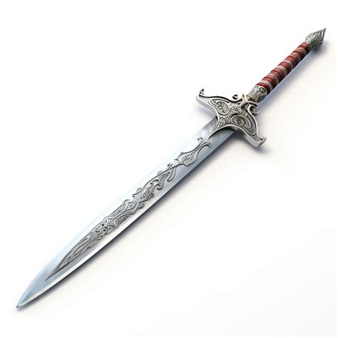 Premium Ai Image Zanbato Sword With White Background High Quality Ultra
