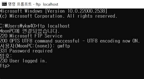 Windows 윈도우에서 Ftp 서버 구축하기