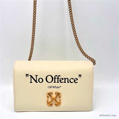 Off White Jitney Leather Crossbody Bag No Offence Whitegold Album