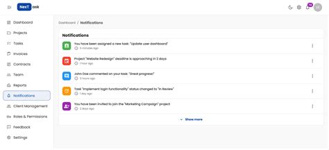 Nextask Project Management Nextjs React Kit By Husnainakhtar06 Codecanyon