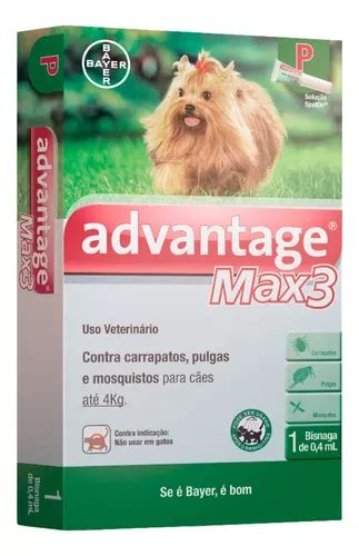 Advantage Max 3 04ml Bayer Parcelamento Sem Juros