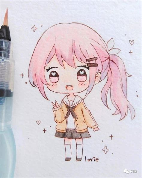 30幅q版美少女淡彩手绘 搜狐大视野 搜狐新闻