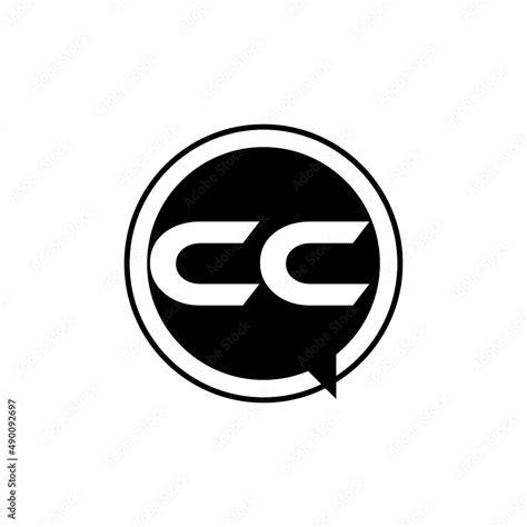 Cc Letter Logo Design With White Background In Illustrator Vector Logo