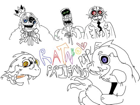 Rainbow Friends Cast Redesign By Darkineon On Deviantart