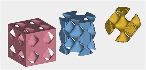 Stl File Triply Periodic Minimal Surfaces Tpms Lattices・3d Print